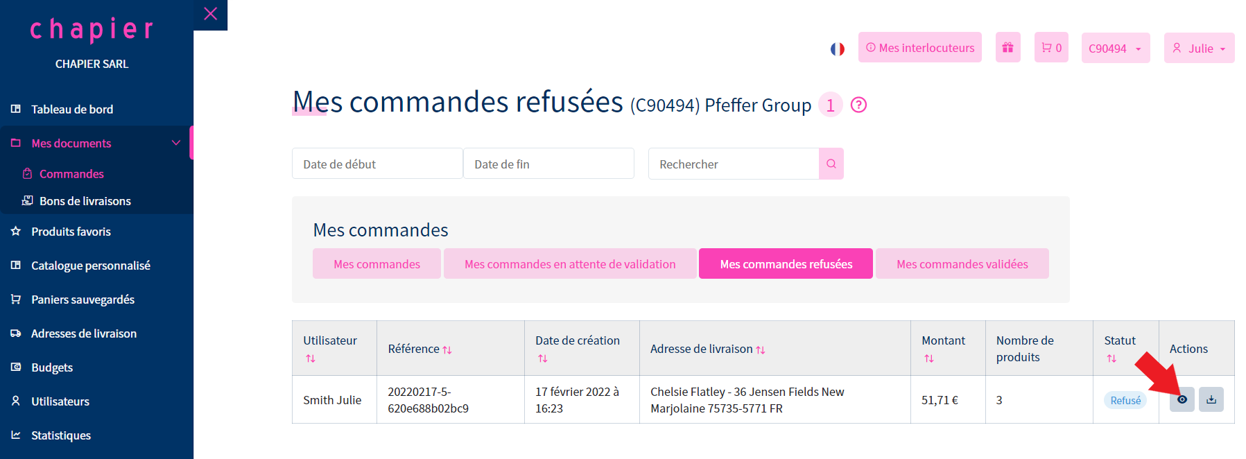 Foire aux questions chapier